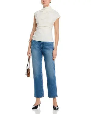 Paige Petite Stevie High Rise Jeans - Keystone