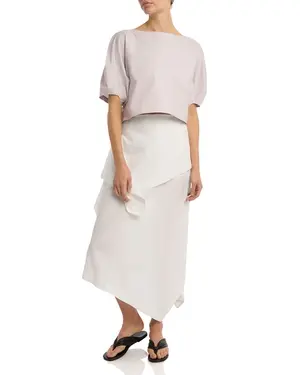 Issey Miyake Asymmetrical Layered Skirt