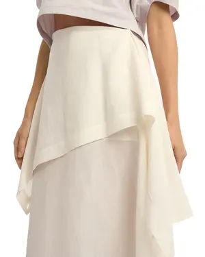 Issey Miyake Asymmetrical Layered Skirt