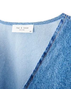 Rag & Bone Rb Miramar Crinkled Swim Cover-up Top