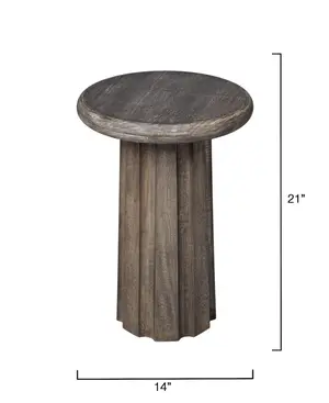 JAMIE YOUNG CO. Cremini Wood Side Table - Grey
