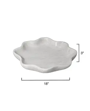 JAMIE YOUNG CO. Frill Marble Decorative Bowl