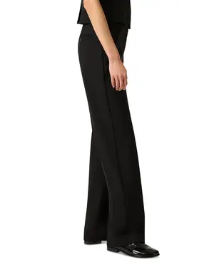 ARGENT Straight Leg Trousers - Black