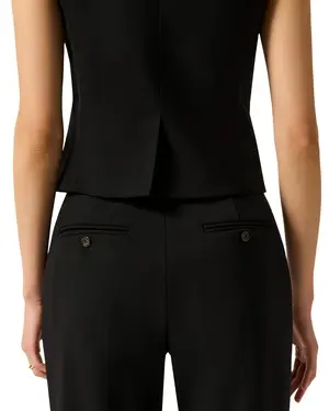 ARGENT Straight Leg Trousers - Black