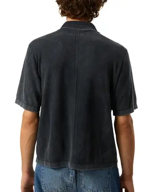 CORRIDOR Knit Polo Shirt - Black