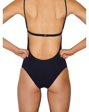 REFORMATION Lira One Piece Swimsuit - Black