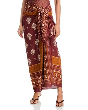 Johanna Ortiz Spirit Of The Pareo Swim Cover-up - Chocolate