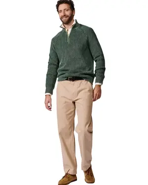AUBIN Martin Zip Neck Long Sleeve Jumper