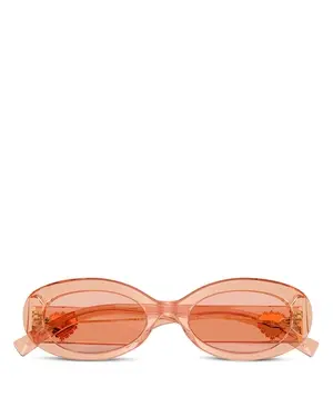 Dolce & Gabbana Oval Sunglasses, 53mm - Nude