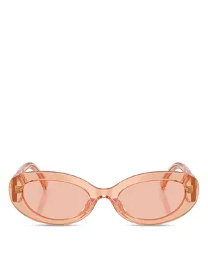 Dolce & Gabbana Oval Sunglasses, 53mm - Nude