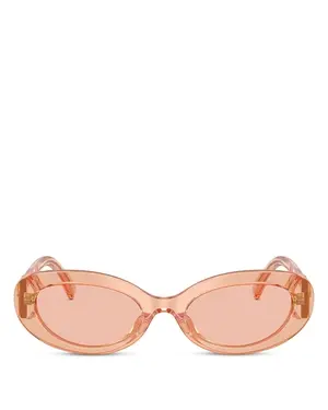 Dolce & Gabbana Oval Sunglasses, 53mm - Nude