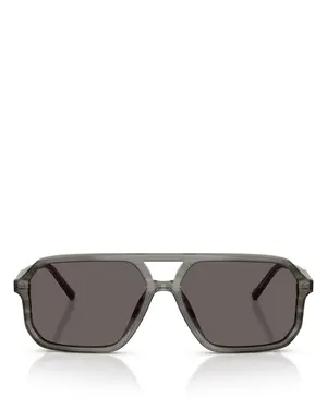 Dolce & Gabbana Aviator Sunglasses, 59mm - Transparen