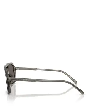 Dolce & Gabbana Aviator Sunglasses, 59mm - Transparen