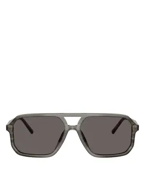 Dolce & Gabbana Aviator Sunglasses, 59mm - Transparen
