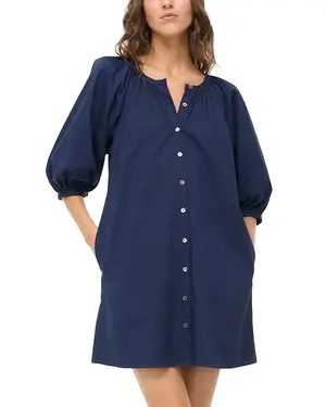 Staud Vincent Mini Dress - Navy