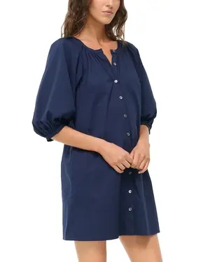 Staud Vincent Mini Dress - Navy
