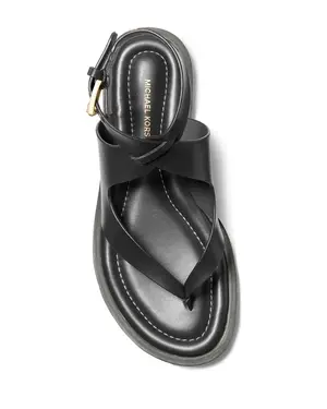 Michael Kors Irene Flat Thong Sandals - Black