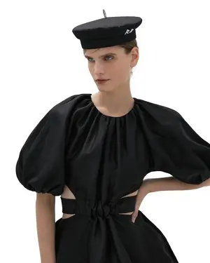 Ruslan Baginskiy Monogram Embellished Beret