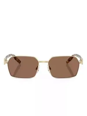 Dolce & Gabbana Square Frame Sunglasses - Gold