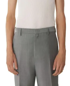 LANVIN Straight-leg Mohair Wool Trousers