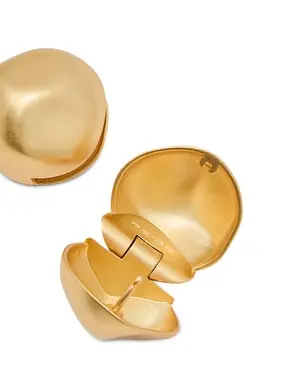 REISS Tiara Sculptural Sphere Earrings - Gold