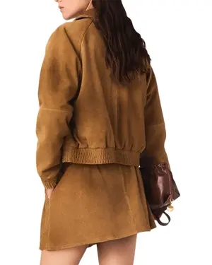 Maje Binglesa Suede Jacket