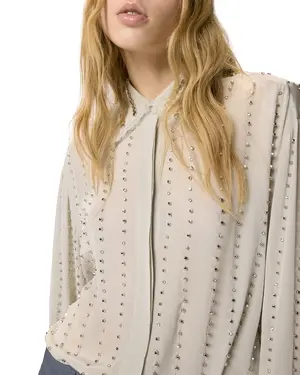 Pinko Embellished Viscose Blouse