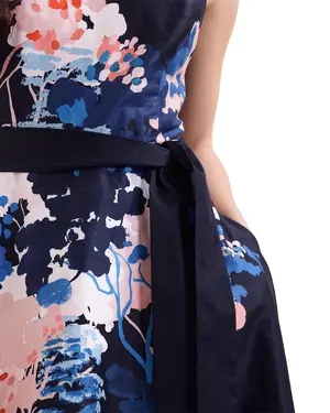 PHASE EIGHT Floral Printed Fit And Flare Midi Dress