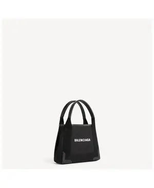Balenciaga Navy Cabas Xs Tote - Black