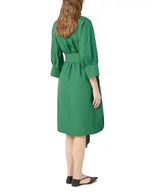 Max Mara Smmtabata Cotton Shirt Dress - Green