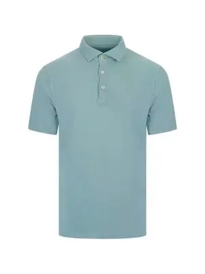 Fedeli Short-sleeve Polo Shirt - Blue