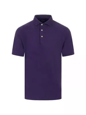 Fedeli Short-sleeve Polo Shirt - Purple