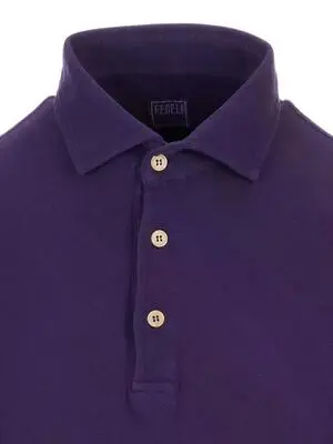 Fedeli Short-sleeve Polo Shirt - Purple