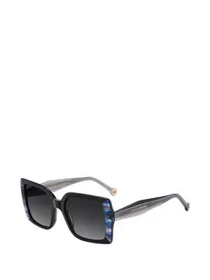 Carolina Herrera Square-frame Sunglasses - Black