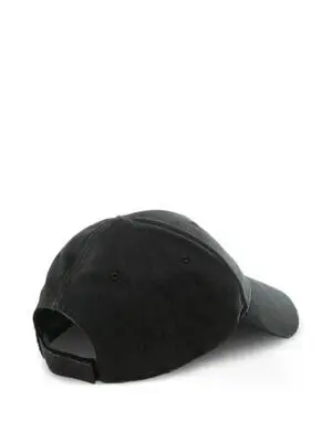 Balenciaga Logo-print Cap - Black