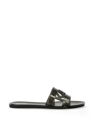 Karl Lagerfeld Jelly Logo Lettering Slides - Black