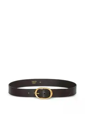 TWP Dakota Oval-buckle Belt - Brown