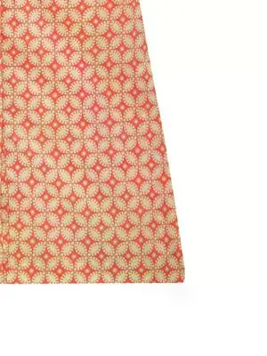 Malìparmi Shell-embellished Geometric-print Kaftan - Orange