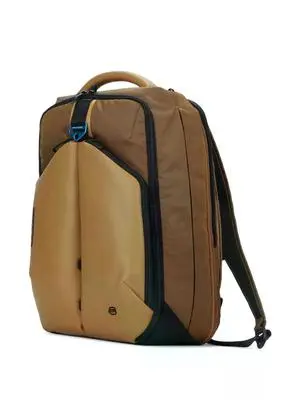 PIQUADRO Expandable Multi-compartment Backpack - Neutrals