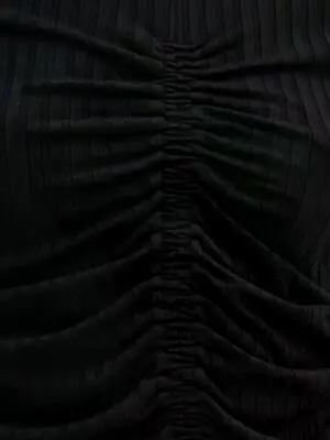 Dkny Ribbed Gathered T-shirt