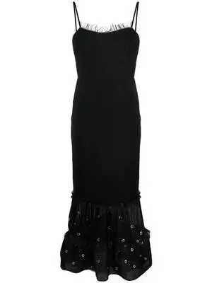 Off-white Plain Evening Dresses