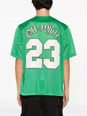 Off-White Mesh Baseball Jersey Shirt