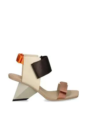 United Nude Rockit Run Touch-strap Geometric-heel Sandals - Neutrals