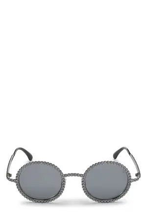 Chanel Round Frame Sunglasses - Silver