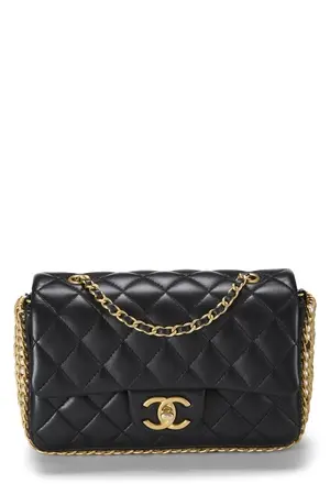 Chanel Lambskin River Of Pearls Flap Bag