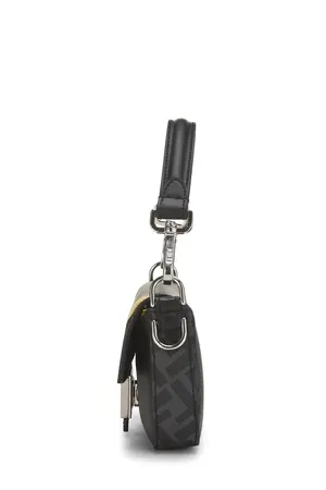 Fendi Zucca Coated Canvas Convertible Baguette - Black