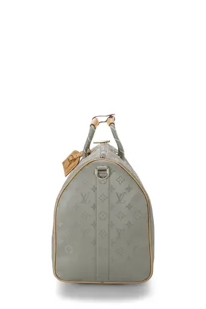 LOUIS VUITTON Monogram Titanium Keepall Bandouliere 50