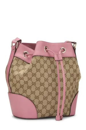 Gucci Original Gg Canvas Bucket Bag - Pink