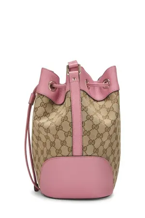 Gucci Original Gg Canvas Bucket Bag - Pink