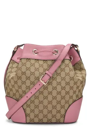 Gucci Original Gg Canvas Bucket Bag - Pink